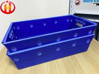 China Waterproof Corrugated Plastic Mail Totes UV Printing Reusable Correx for sale