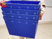 China Recyclable 4mm 800gsm Corrugated Plastic Mail Totes Impact Resistance for sale