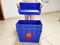 China Recyclable 4mm 800gsm Corrugated Plastic Mail Totes Impact Resistance for sale