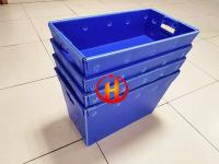 China Recyclable 4mm 800gsm Corrugated Plastic Mail Totes Impact Resistance for sale