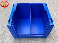 China Flat Foldable Correx Corrugated Plastic Box With Dividers Reusable for sale