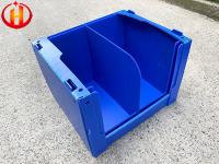 China Flat Foldable Correx Corrugated Plastic Box With Dividers Reusable for sale