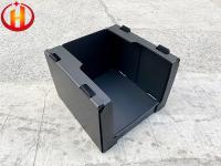 China Custom Foldable PP Corrugated Plastic Box Flat Surface for sale