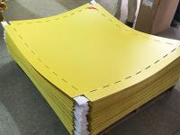 China Correx Plastic Pp Corrugated Layer Pad Waterproof Flat Surface Reusable for sale