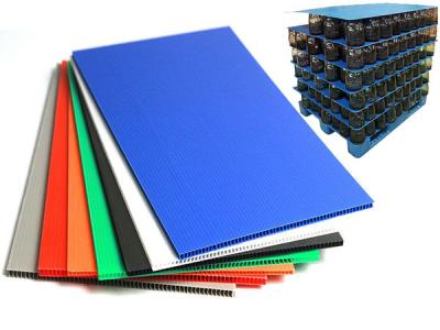China Fluted Polypropylene Corrugated Plastic Sheets Waterproof for sale