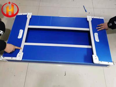 China Foldable Smooth Surface Plastic Corrugated Box With Frame for sale