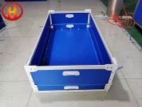 China Foldable Smooth Surface Plastic Corrugated Box With Frame for sale