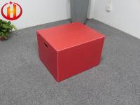 China Eco Friendly Corrugated Plastic Packaging Boxes Red Non Toxic for sale