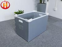 China Gray Environmental PP Corrugated Plastic Storage Boxes Reusable for sale
