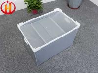 China Gray Environmental PP Corrugated Plastic Storage Boxes Reusable for sale