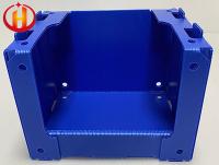 China Stackable Blue Corrugated Plastic Picking Bins Environmental PP for sale