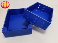 China Custom Non Toxic Blue Corrugated Pp Packaging Box For Seafood for sale