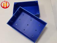 China Custom Non Toxic Blue Corrugated Pp Packaging Box For Seafood for sale