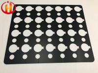 China Anti Fire Black Corrugated Plastic Layer Pads With Holes for sale