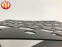 China Anti Fire Black Corrugated Plastic Layer Pads With Holes for sale