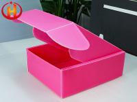 China Lightweight Pink Custom Corrugated Plastic Boxes Printable for sale