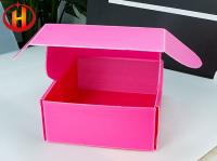 China Pink Corrugated Plastic Box Impact Resistant Flat Surface for sale