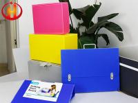 China Pink Corrugated Plastic Box Impact Resistant Flat Surface for sale