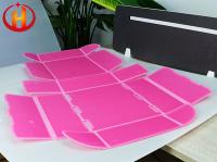 China Pink Corrugated Plastic Box Impact Resistant Flat Surface for sale