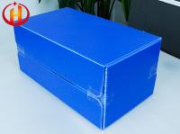 China Recyclable Blue Corrugated Plastic Shipping Boxes 400GSM - 1200GSM for sale