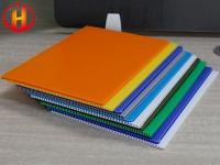 China Impact Resistant Colored Pp Corrugated Sheet Smooth for sale