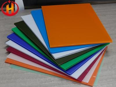 China Impact Resistant Colored Pp Corrugated Sheet Smooth for sale