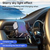 China Starry Night Light Wireless Iphone Car Charger For Small Screen Mobiles for sale