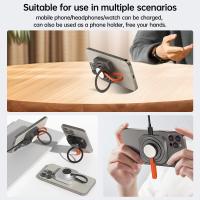 China Metal Magnetic 2 In 1 Wireless Charger Space Saving For Iphone 15 Pro Max for sale