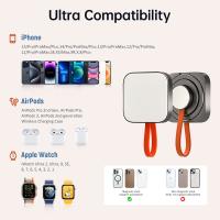 China Metal Magnetic 2 In 1 Wireless Charger Space Saving For Iphone 15 Pro Max for sale