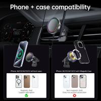 China Adjustable Iphone Magsafe Charger RGB Light Effect Aluminium Alloy for sale