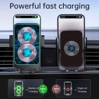 China Aluminum Alloy Double Coil Magsafe Phone Mount Automatic Identification for sale
