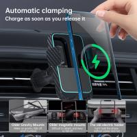 China Aluminum Alloy Double Coil Magsafe Phone Mount Automatic Identification for sale