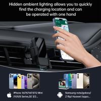 China Wireless Iphone Magsafe Car Charger Automatic Calibration and Clamping for sale