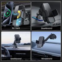 China Wireless Iphone Magsafe Car Charger Automatic Calibration and Clamping for sale