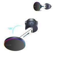 China Multi Angle Magnetic Wireless Car Charger Customizable With Ambient Light for sale