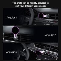 China Multi Angle Magnetic Wireless Car Charger Customizable With Ambient Light for sale