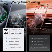 China Iphone Wireless Magsafe Car Charger With Advanced Cooling Technology for sale