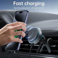 China Semiconductor Cooling Magsafe Car Charger Mount 15w Easy Installation for sale