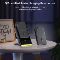 China Multiple Light Wireless Charging Stand With Power Bank For Business Needs for sale
