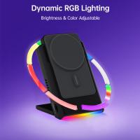 China Multiple Light Wireless Charging Stand With Power Bank For Business Needs for sale
