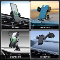 China Three Way Automatic Adjustment Iphone Magnetic Car Mount With Sliding Cover for sale