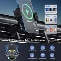 China Three Way Automatic Adjustment Iphone Magnetic Car Mount With Sliding Cover for sale