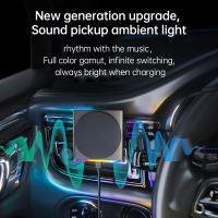 China Qi2 Wireless Charger For Automotive Ultra-Thin Design Metal Material 9-Color RGB Light Effect One-Hand Operation Fast Charging for sale