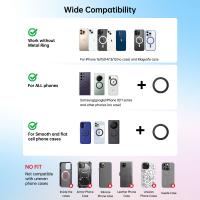 China Metal Magsafe Wireless Charger For Cars 9-Color RGB Light Effect One-Hand Operation 360-Degree Rotation for sale