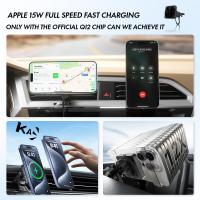 China Ultra-Thin Design QI2 Wireless Charging Stand For Cars With High-End Metal Material And Black Technology Sound Pickup Function for sale