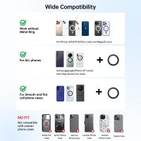 China QI2 One-Piece Stretched All-Metal Design Bottom RGB Ambient Light Projection Central Control Car Magnetic Wireless Charger Phone Charging Light Always On 9 Light Colors Switching 15w Fast Charging for sale