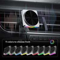 China Black Technology Iphone Wireless Charger With 9-Color Ambient Light Projection And 15W Fast Charging For Cars for sale