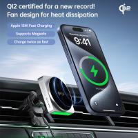 China Black Technology Iphone Wireless Charger With 9-Color Ambient Light Projection And 15W Fast Charging For Cars for sale