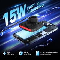 China 15w Wireless Charger With 9-Color RGB Ambient Light Projection And Central Control For Car Magnetic Phone Holder for sale