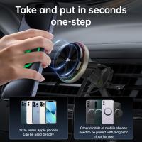 China Built-In Silent Cooling Fan, Fast Heat Dissipation, Starry Sky Lighting Effect, Multiple Lighting Adjustments, QI2 Fast Charging Magnetic Car Wireless Charging Bracket for sale